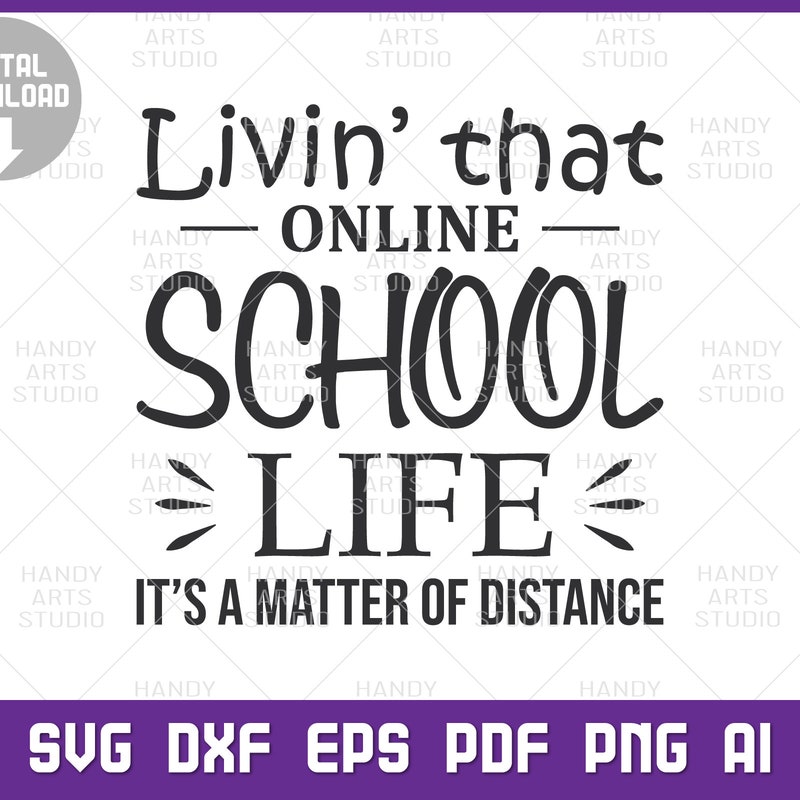 School Distance Svg - Etsy