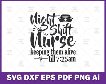 Night Shift Svg | Etsy