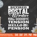 Retired Postal Worker Goodbye Tension Hello Pension Svg, Retirement ...