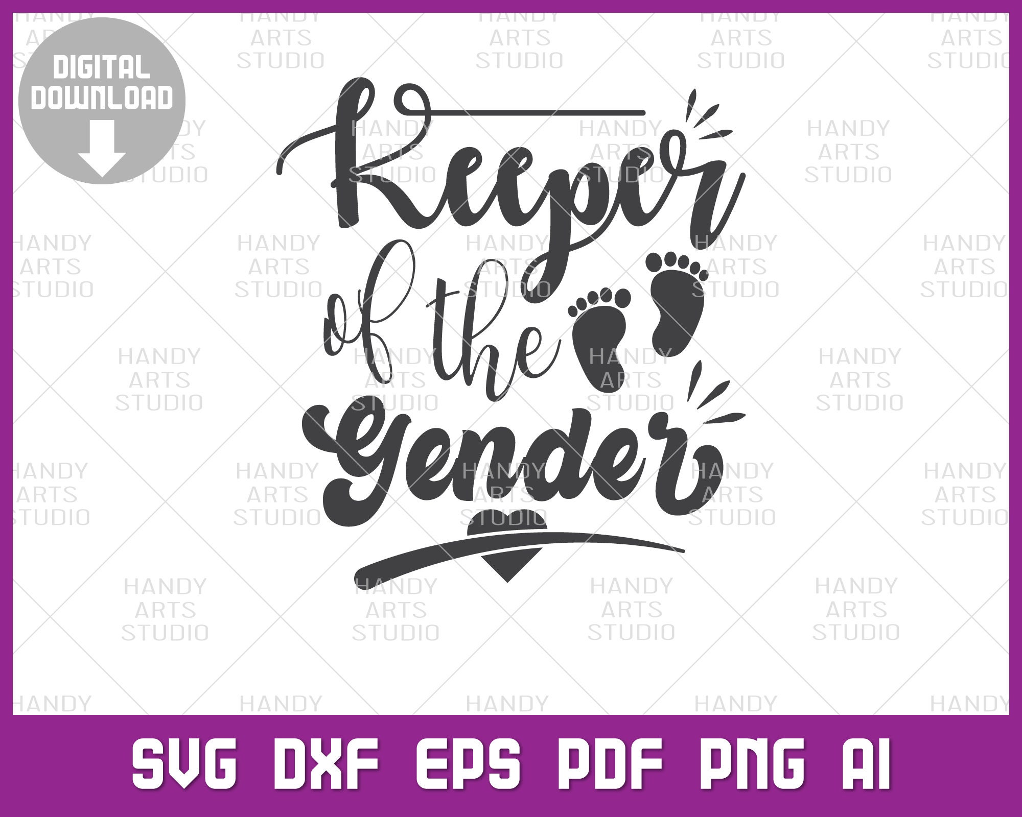 Keeper of the Gender Svg Cutting File for Cricut and - Etsy