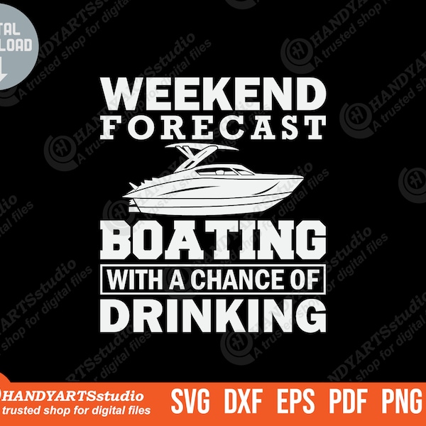 Boat Weekend Svg - Etsy