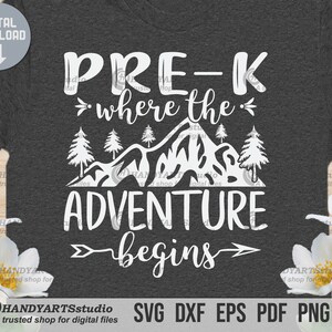 Pre-k Where the Adventure Begins Svg Cut File for Cricut and Silhouette ...
