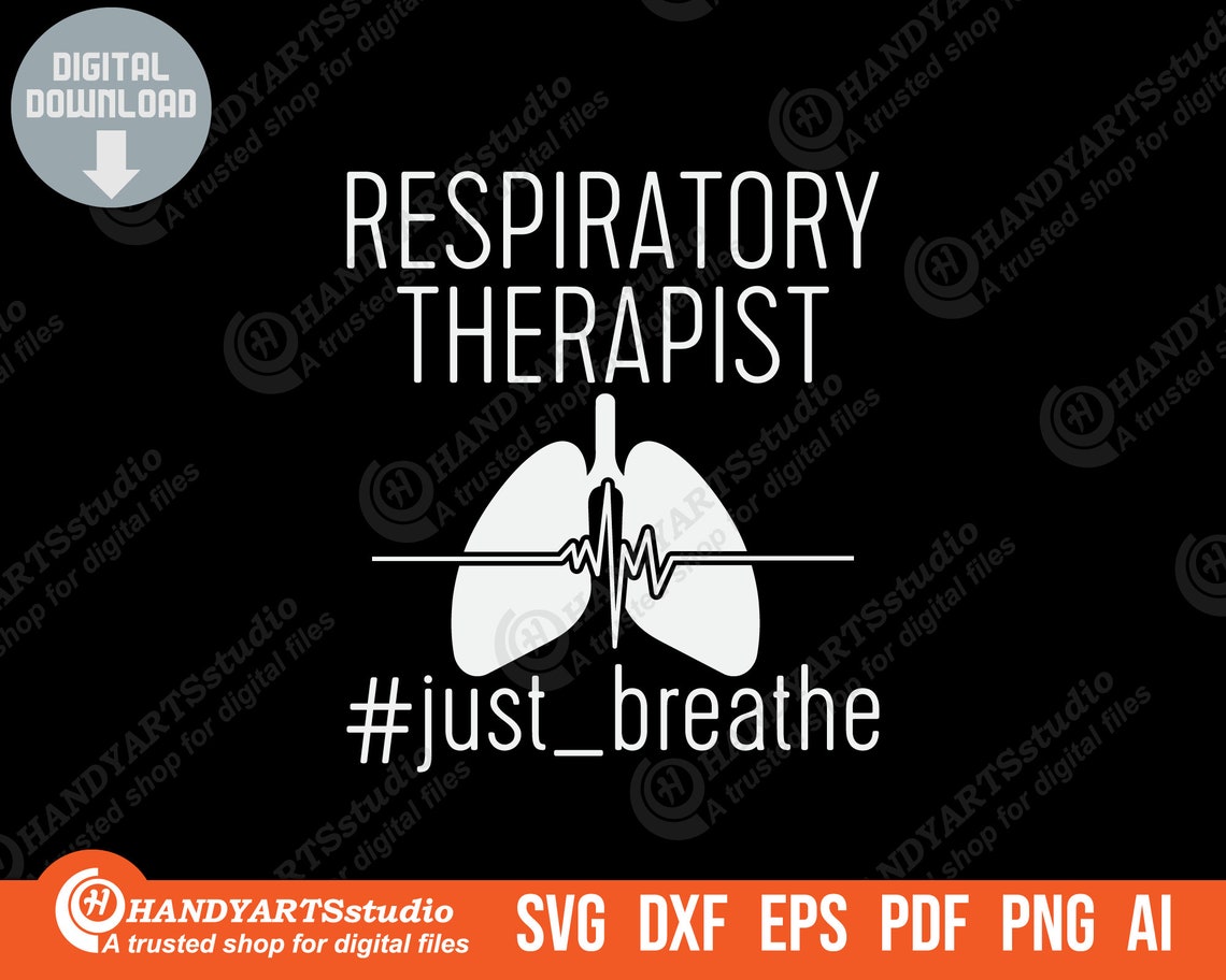 Respiratory therapist svg cut file breathing expert svg lung | Etsy