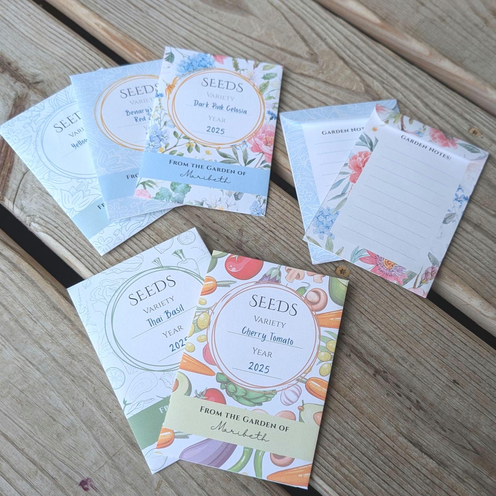 Editable Seed Packet Template: Printable Seed Envelope (PDF Digital ...
