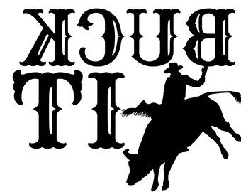Buck up Buttercup Bucking Bull Cactus Western Punchy PNG - Etsy