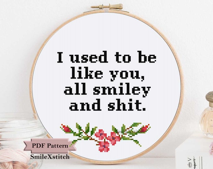 Funny Cross Stitch Pattern. Going Crazy Cross Stitch Pattern. Out of My ...