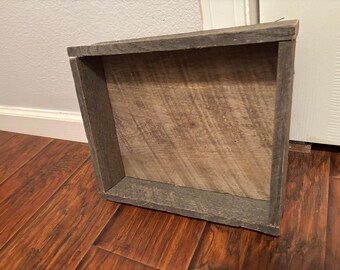 Rustic Wood Shadow Box - Etsy