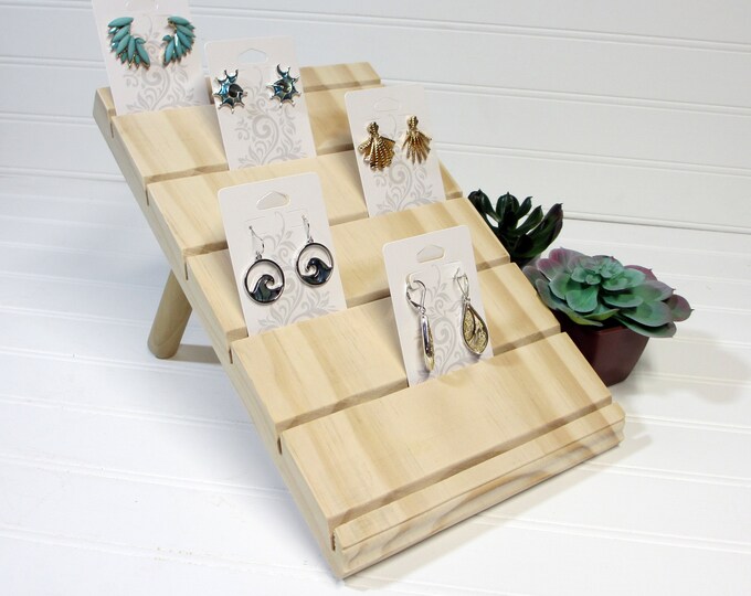 Earring Card Display Stand, Craft Show Jewelry Card Display Earing Card ...