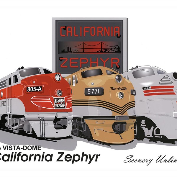 California Zephyr - Etsy