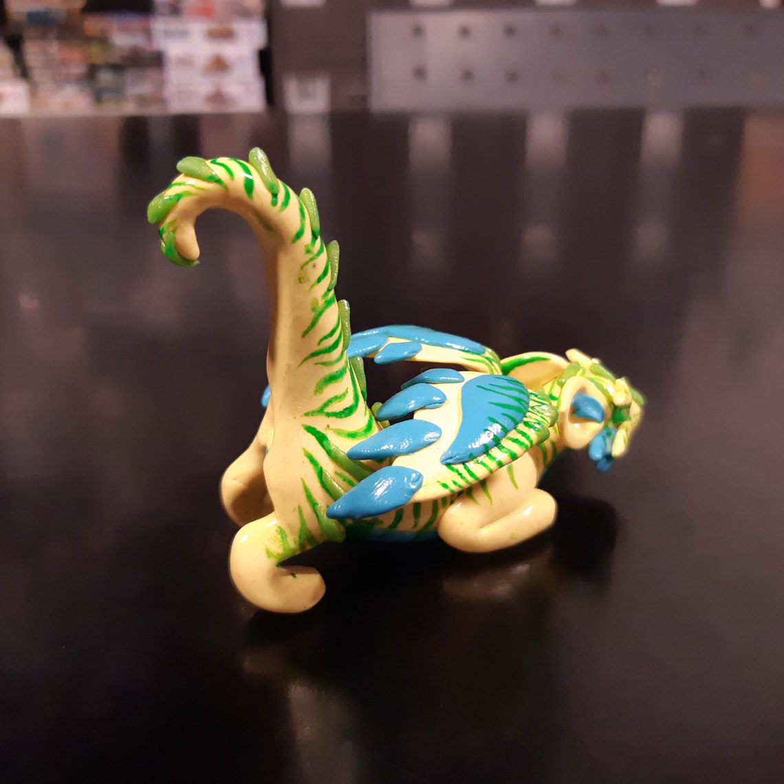 Cute Pouncing Tiger Dragon 23 | Etsy