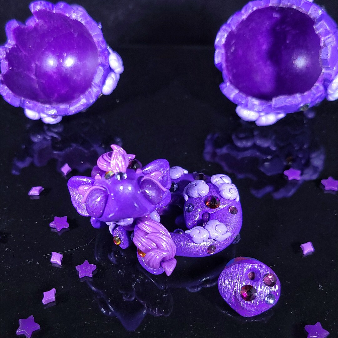 Twilight Dragon Hatchling With Egg (H7) - Etsy