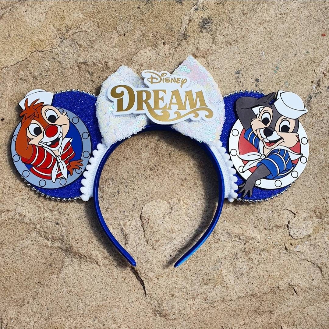 Sailor Chip and Dale Minnie Mouse Cruise Ears - Etsy