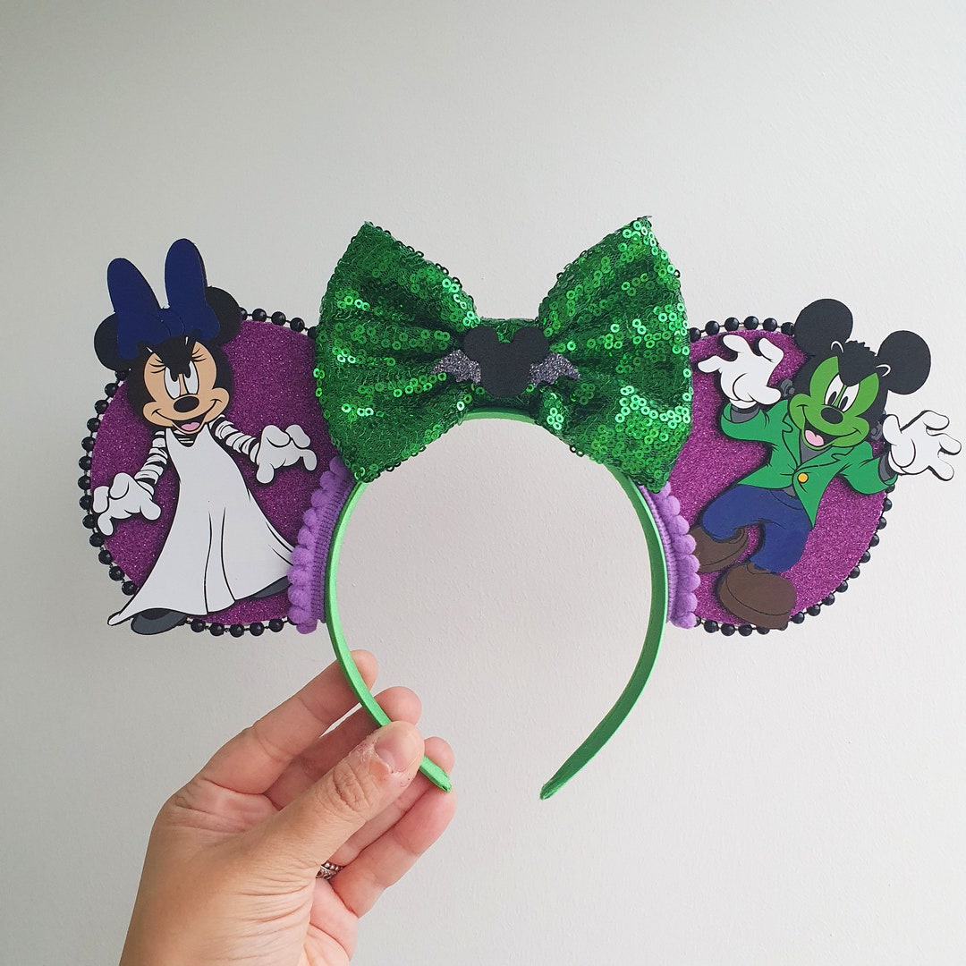Mickey Frankenstein Minnie Bride of Frankenstein Halloween Minnie Mouse ...