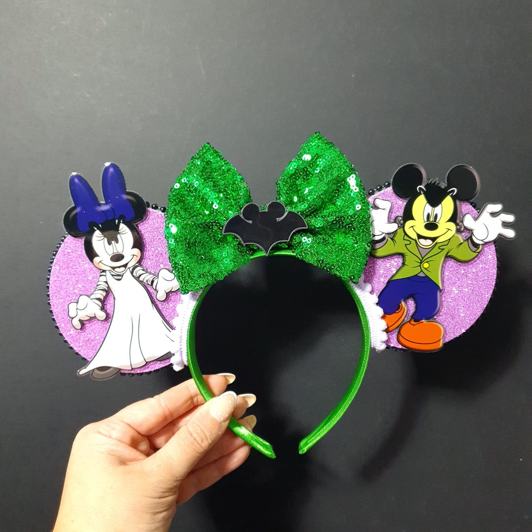 Mickey Frankenstein Minnie Bride of Frankenstein Halloween Minnie Mouse ...