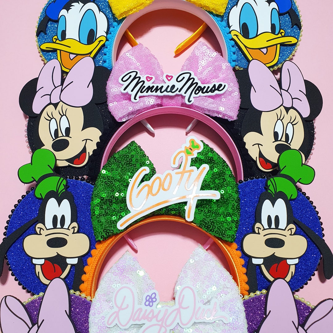 Goofy Autograph Sensational Six Fab 5 Minnie Mouse Ears - Etsy