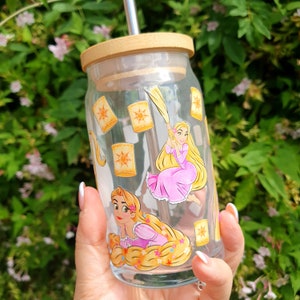 Rapunzel Magical Glass Character Cup, Cold Coffee, Eco-friendly ...