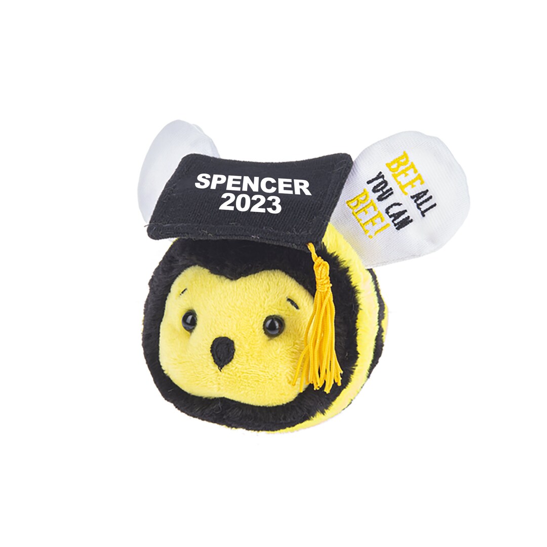 Personalized Bee Graduation Plush Bee Plushie Bee Great - Etsy