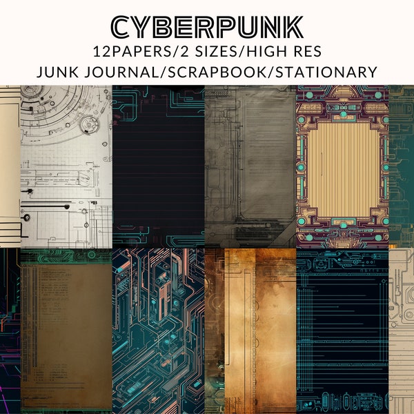 Cyberpunk Scrapbook - Etsy