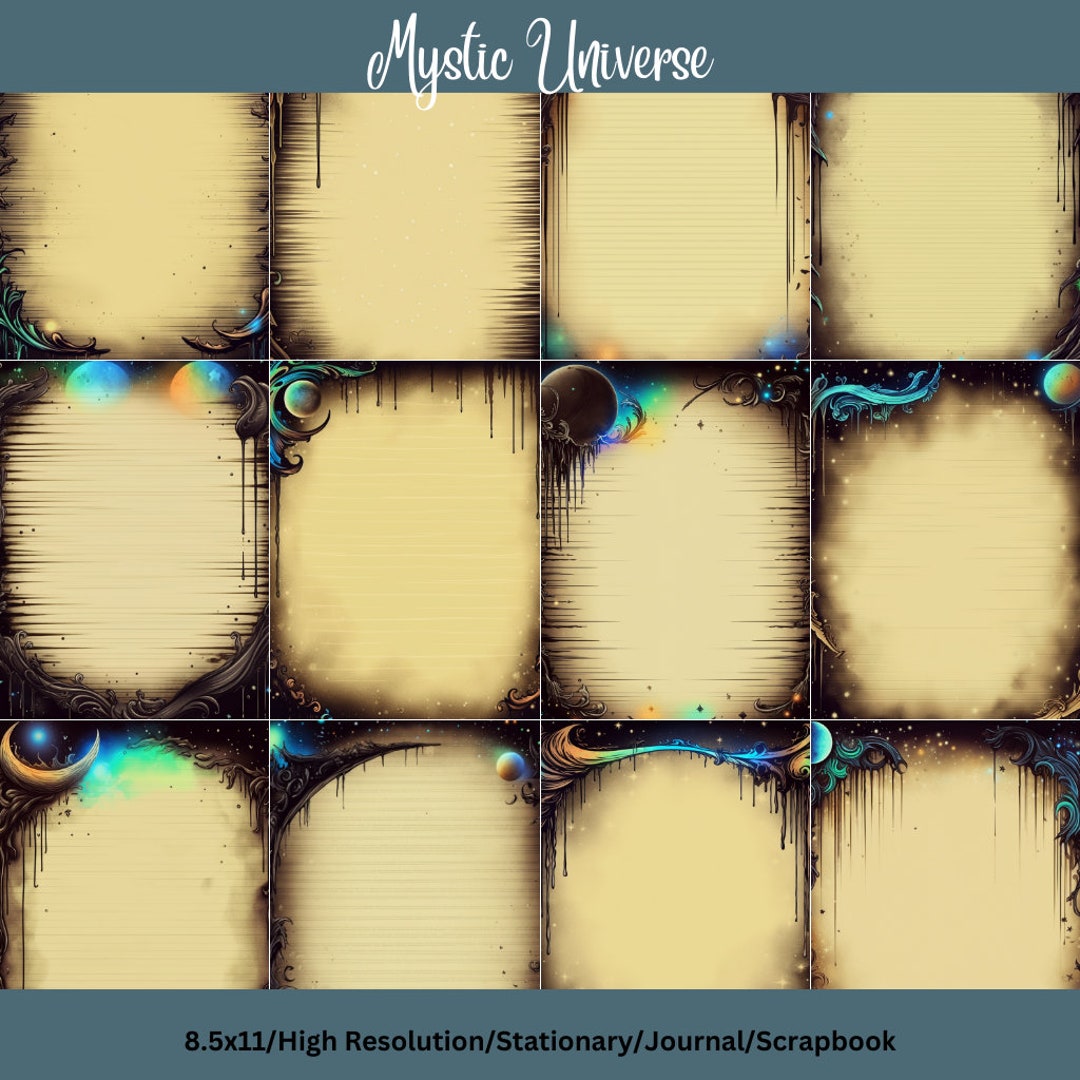 8.5x11 High Resolution Printable Papers for Journaling/scrapbooking ...