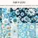 2 Sizes-12x12 and 8.5x11- 12 Papers With Whimsical, Floral Borders and ...