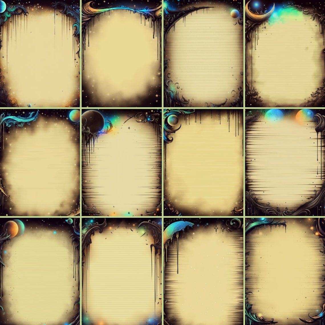 8.5x11 High Resolution Printable Papers for Journaling/scrapbooking ...