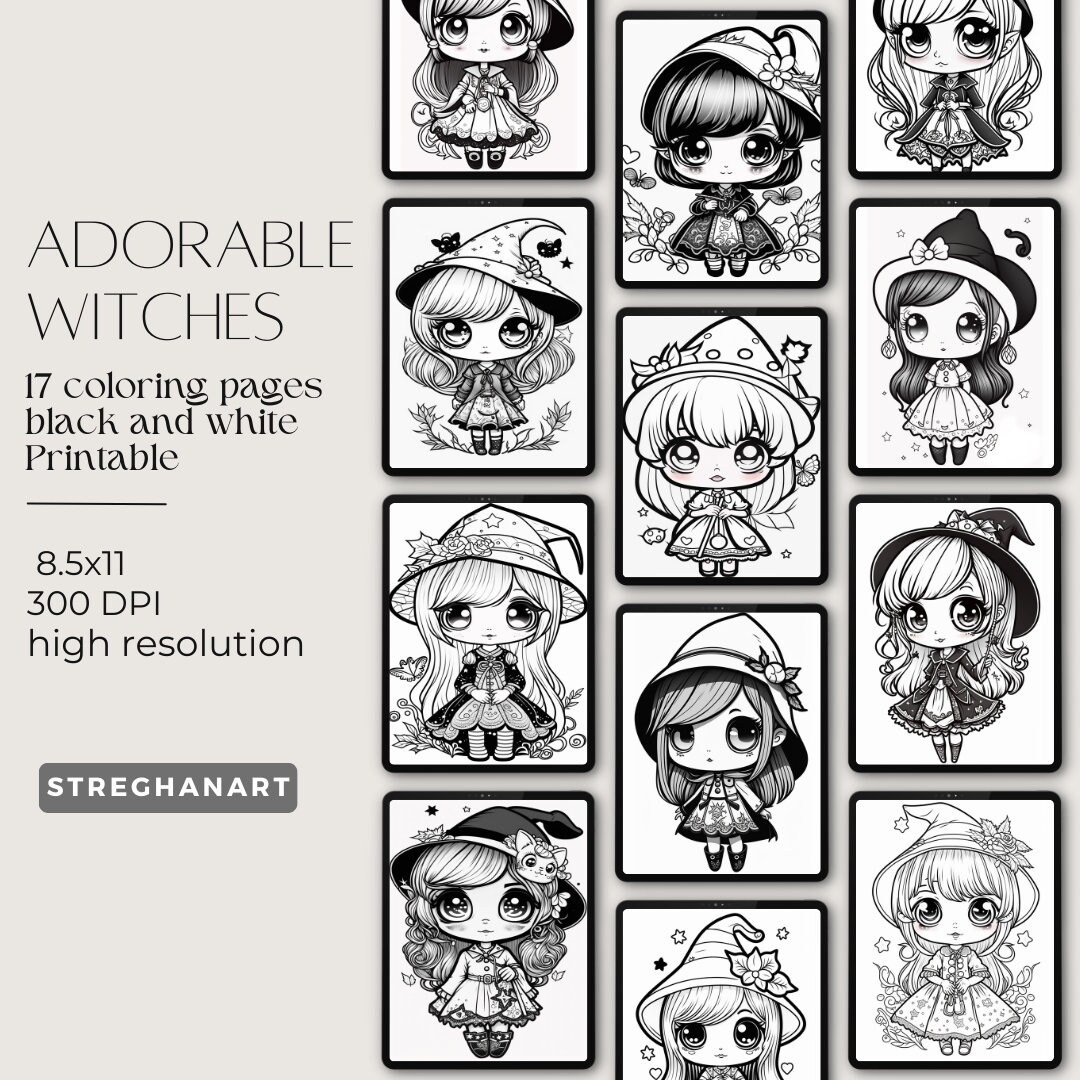 17 Black and White, Printable Coloring Pages for Adults and Children ...