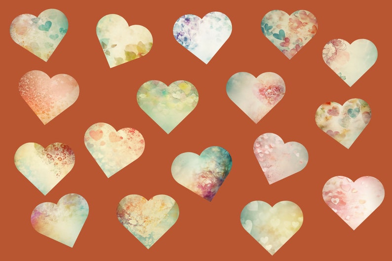 Be Mine- 18 Romantic Backgrounds- Junk Journal Pages/scrapbooking/diy ...