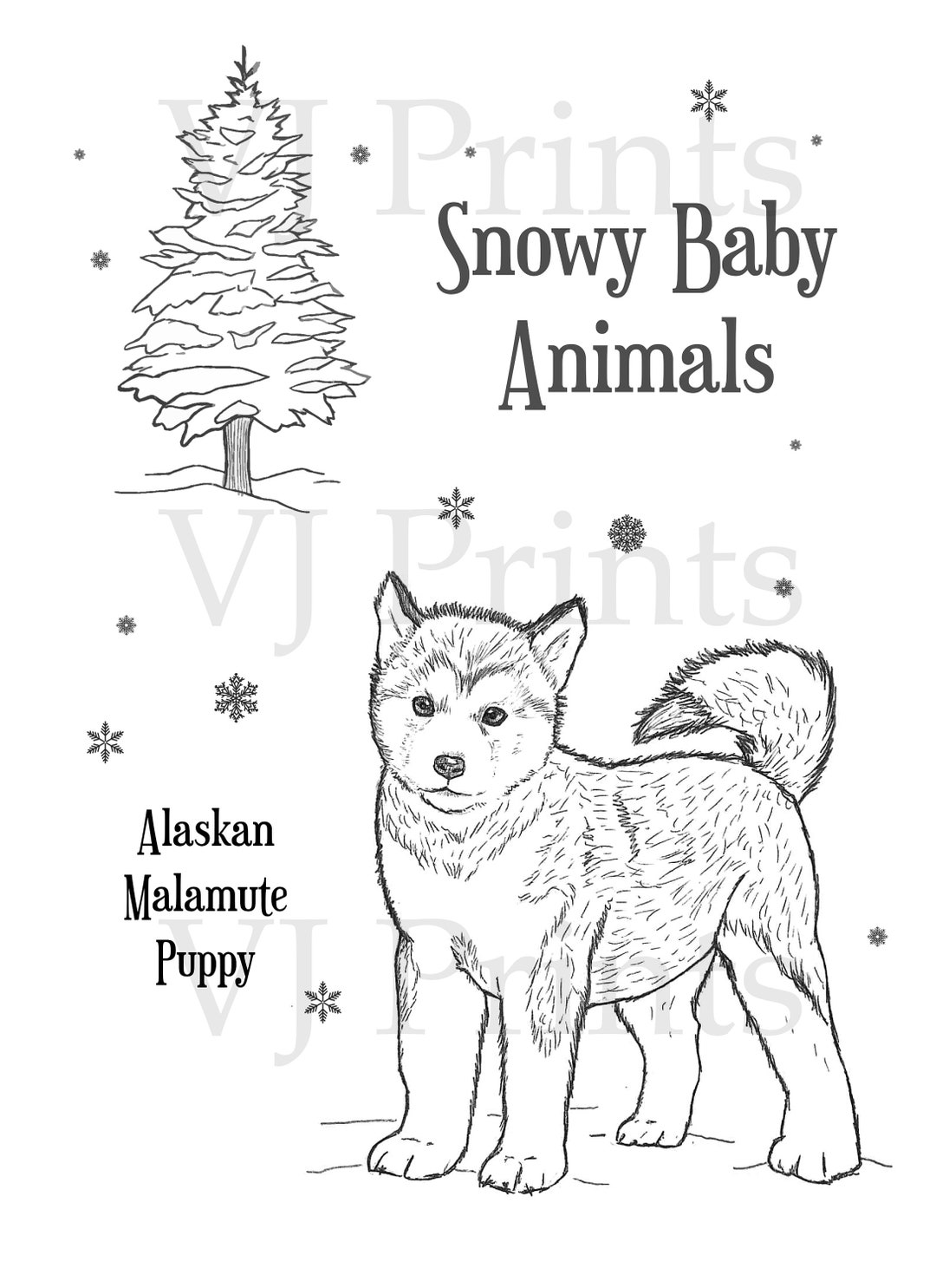 Winter Time Coloring Pages - Etsy