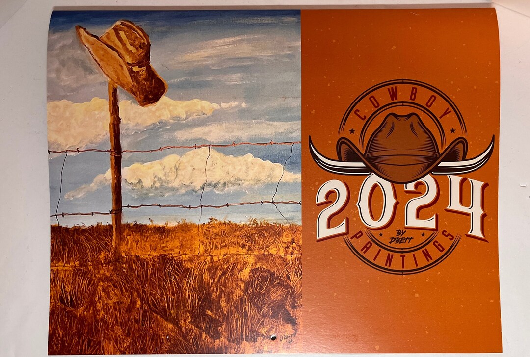 Cowboy Art Calendar by DBETT 2024 New Mexican Artist's Calendar 12 ...