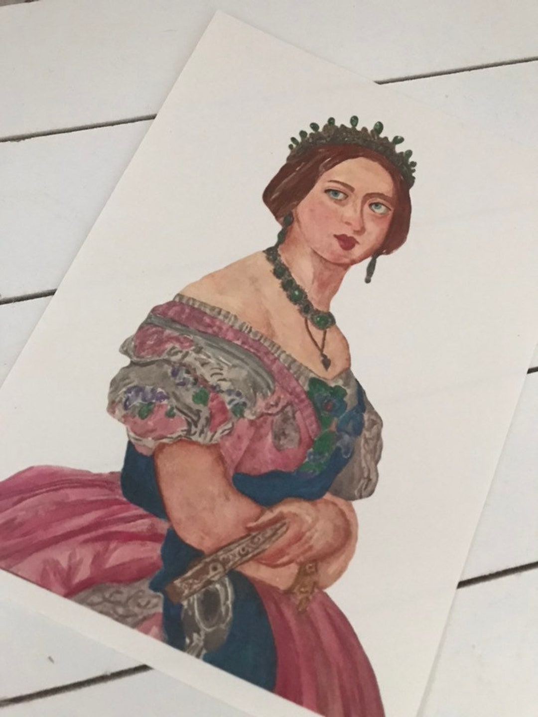 Queen Victoria Portrait Print History Gift/the Victorians/british ...