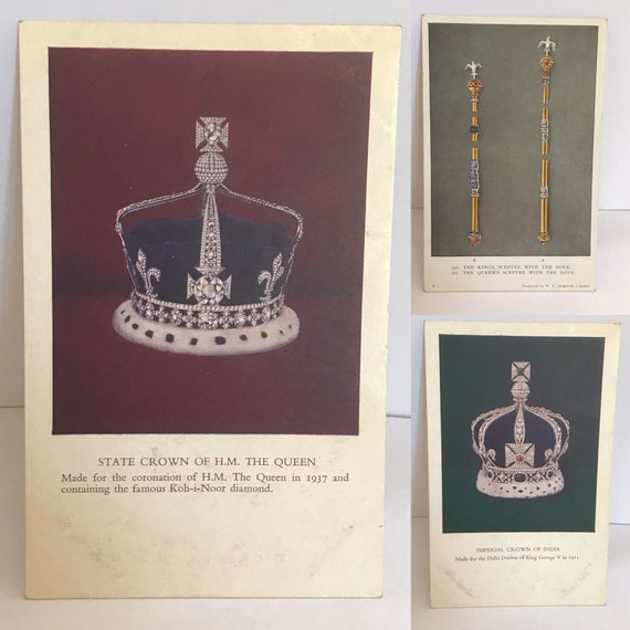 Set of Three Antique Royal Postcards - Etsy UK
