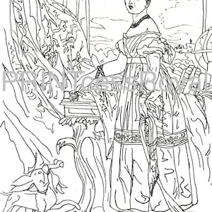 Downloadable Queen Victoria Colouring Pages History Gift/the Victorians ...