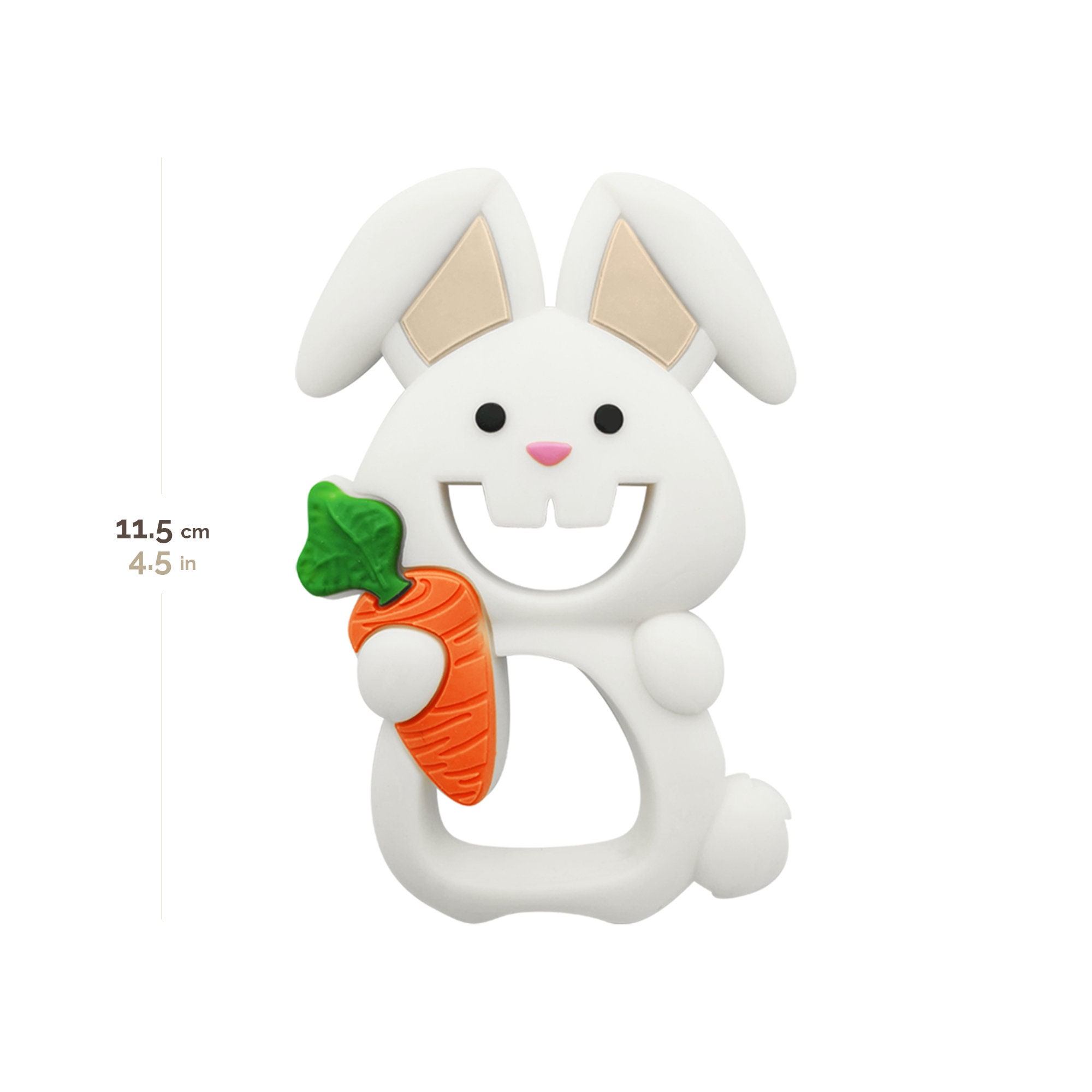 Baby Teether Bunny Rabbit Sensory Teething Toy Silicone - Etsy