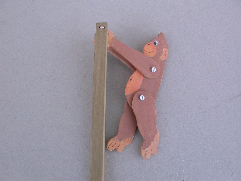 Orango Acrobat Wooden Toy - Etsy