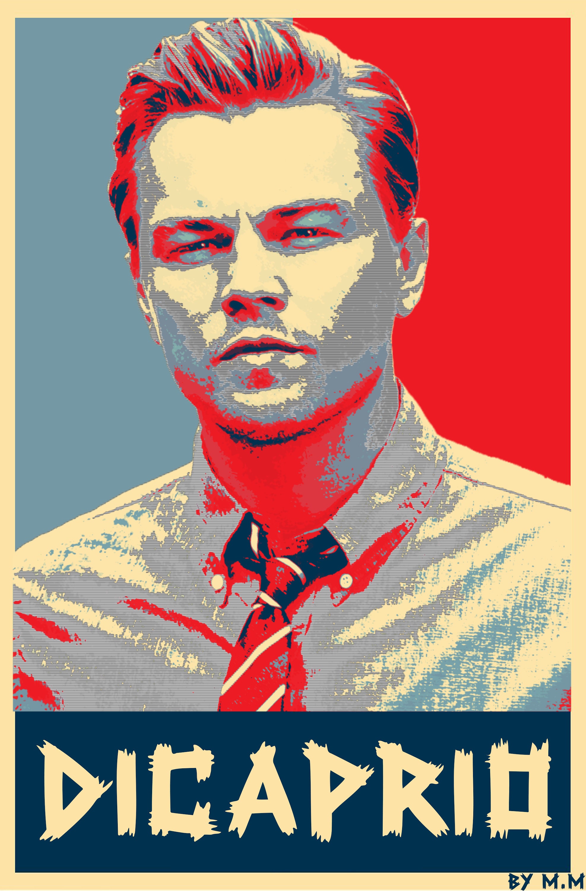 Custom hope style poster Style of Obama Hope Poster | Etsy