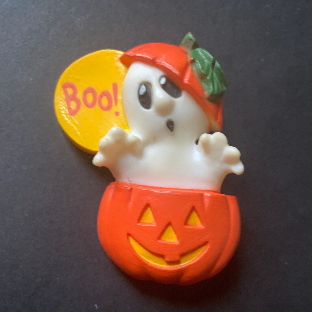 Hallmark Ghost & Jackolantern Vintage Pin - Etsy