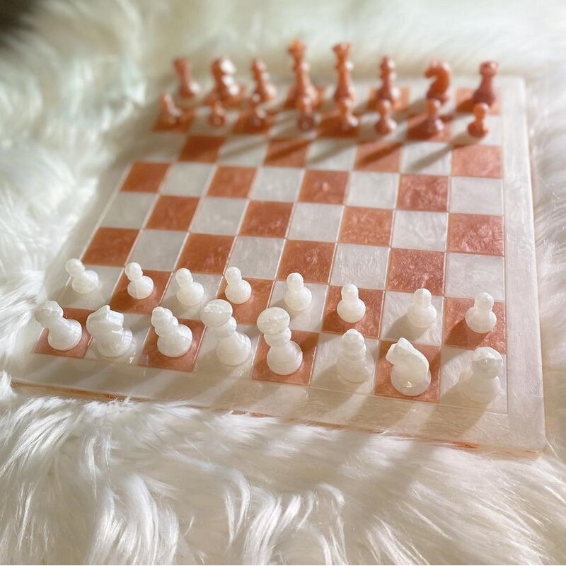 Resin Chess Set - Etsy