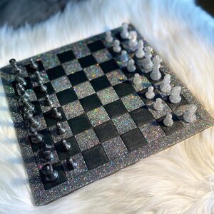 Custom Chess Set, Custom Resin Chess Board, Personalized Chess Set ...