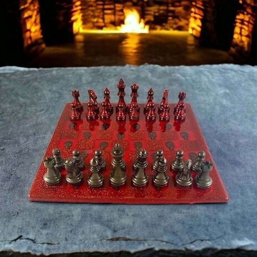Horror Chess Set, Chess for Vampires, Vampire Aesthetic, Horror Decor ...