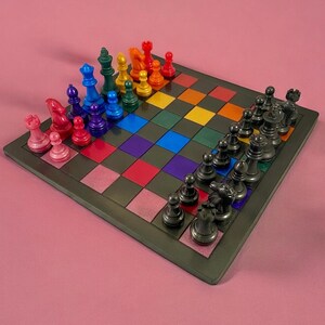 Rainbow Chess Set, Pride Chess Set, Pride Month Decor, LGBTQ Gift ...
