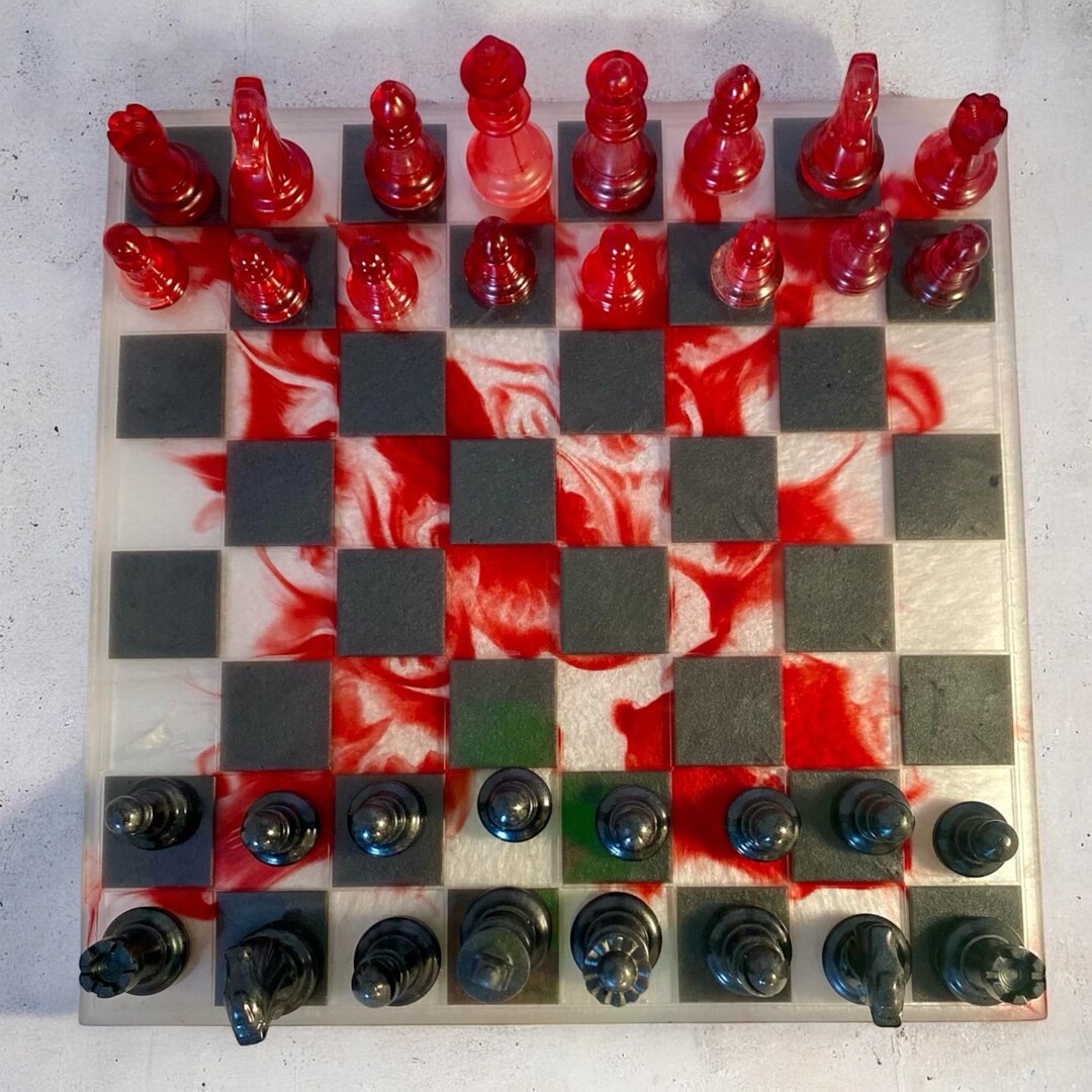 Horror Resin Chess Set, True Crime Resin Chess Set, Bloody Games ...