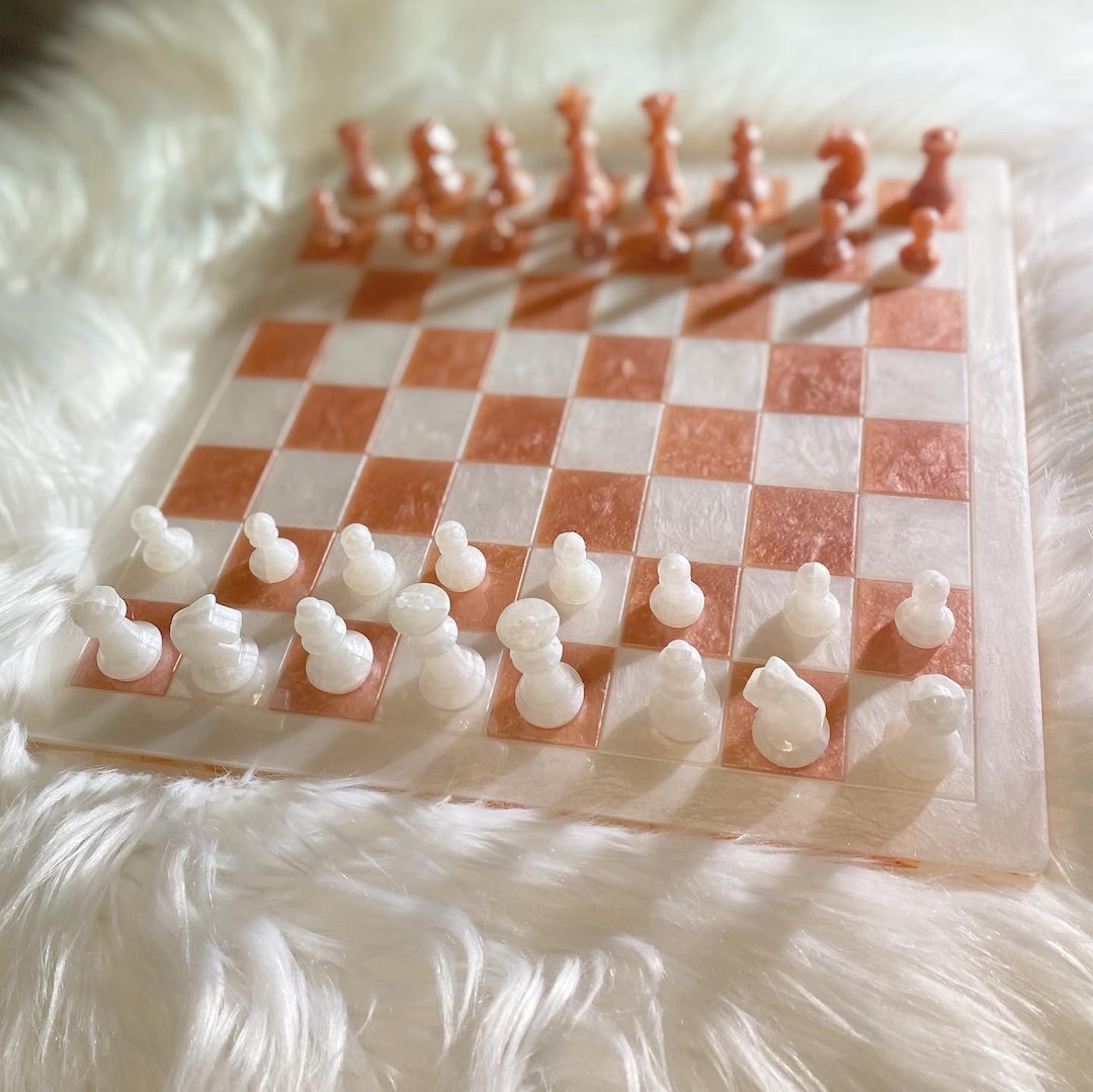 Custom Chess Set, Custom Resin Chess Board, Personalized Chess Set ...