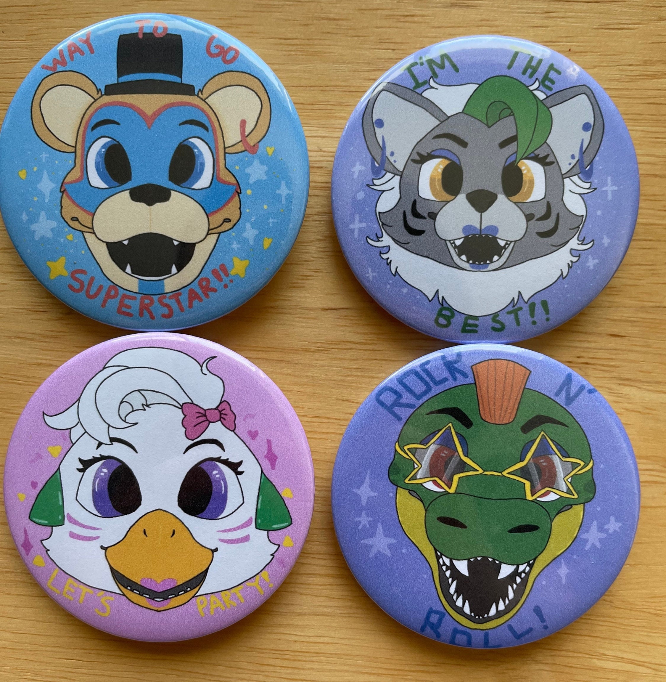 Five Nights at Freddy's Buttons Security Breach 2.25 - Etsy