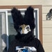 Raptor Dino Mask Fully Furred Fursuit With Ears and Hood Head Only ...