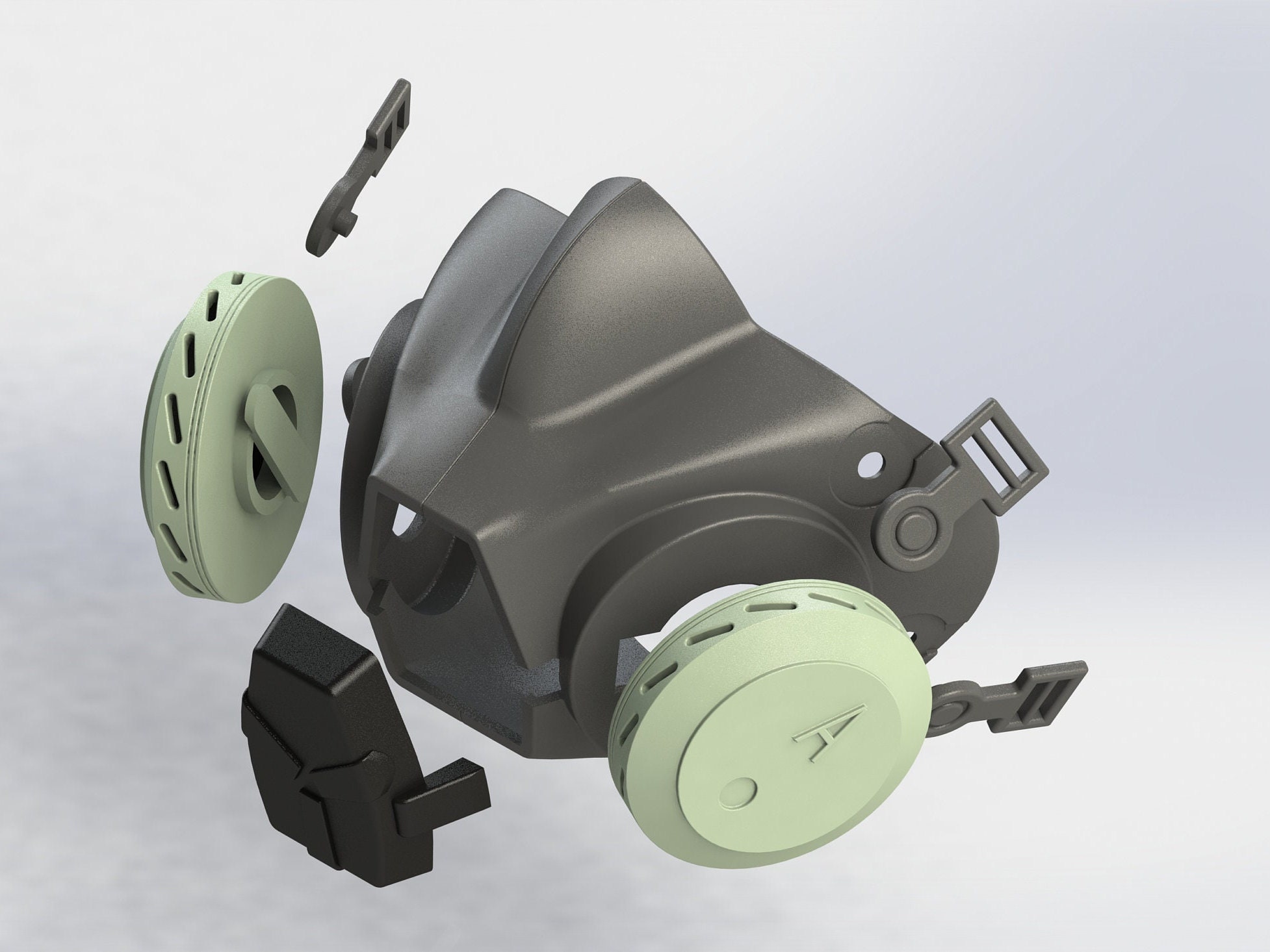 MGSV TPP Gas Mask - 3D Model - Etsy