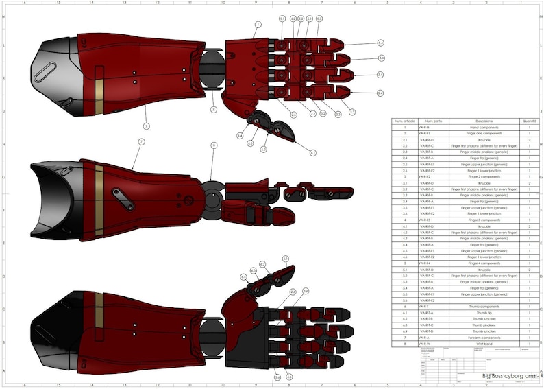 MGSV TPP Venom Snake Cyborg Arm 3D Model (Instant Download) - Etsy