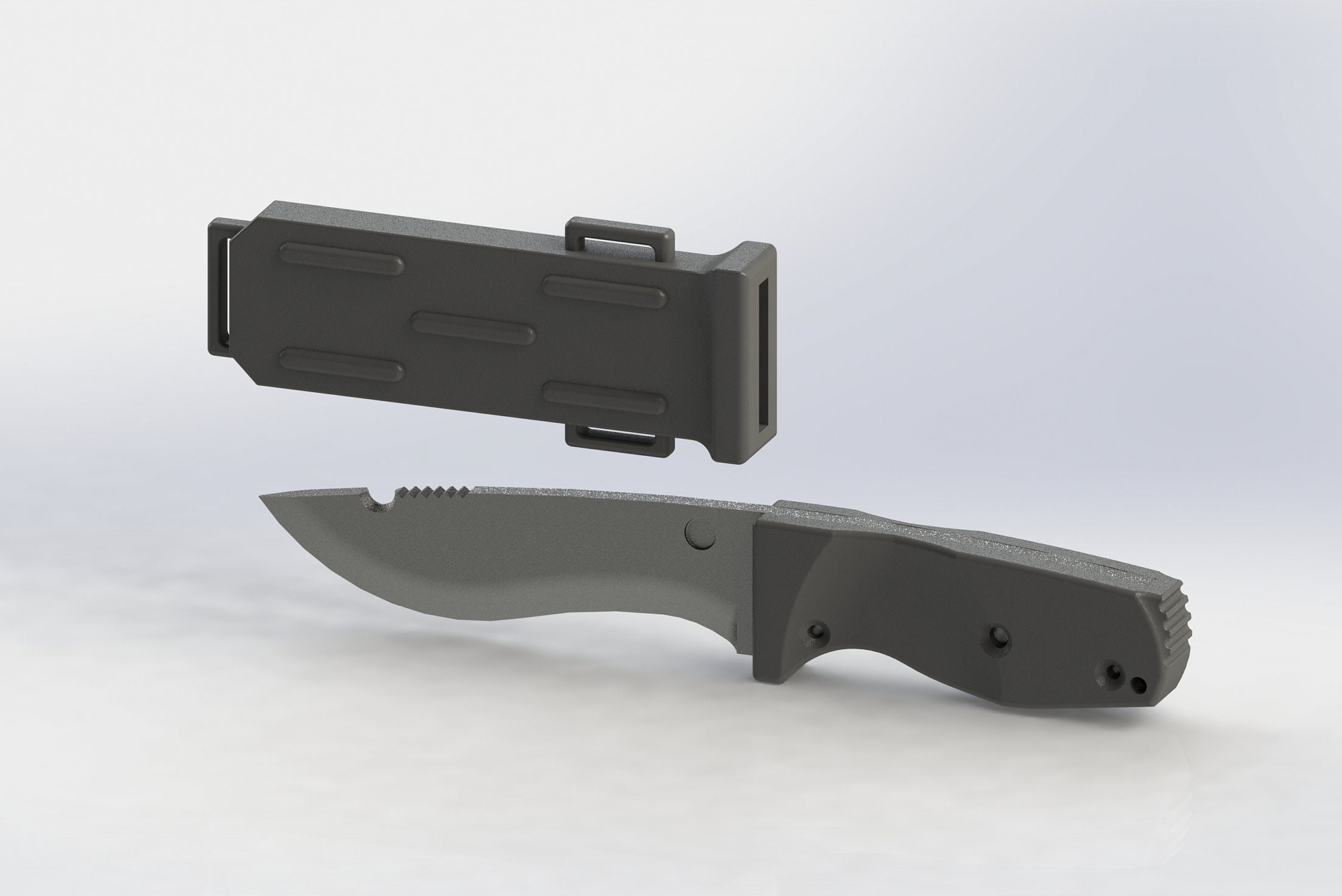 MGSV CQC Combat Knife 3D Model - Etsy