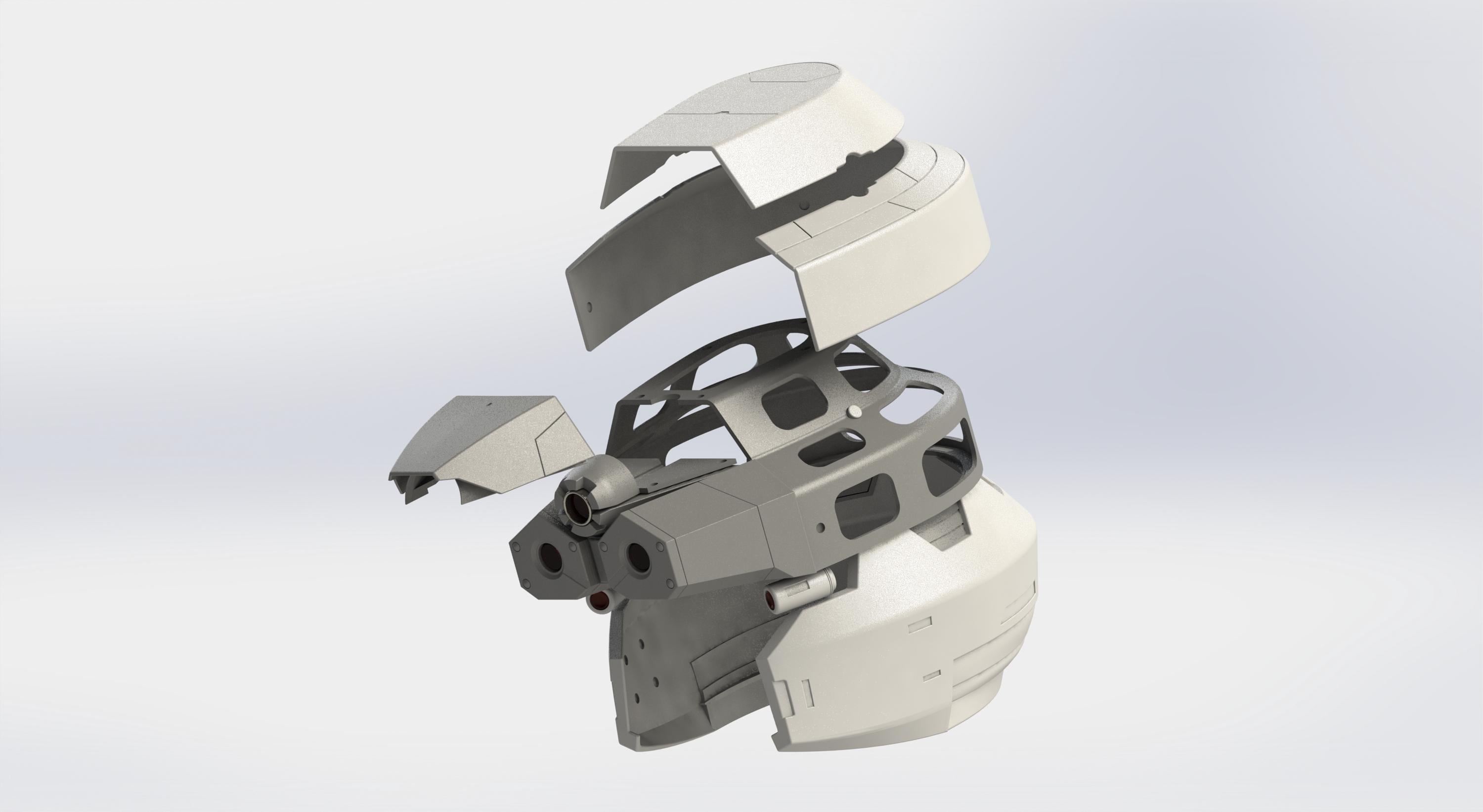 FF7 - Shinra Guard Helmet - 3D Model - Etsy