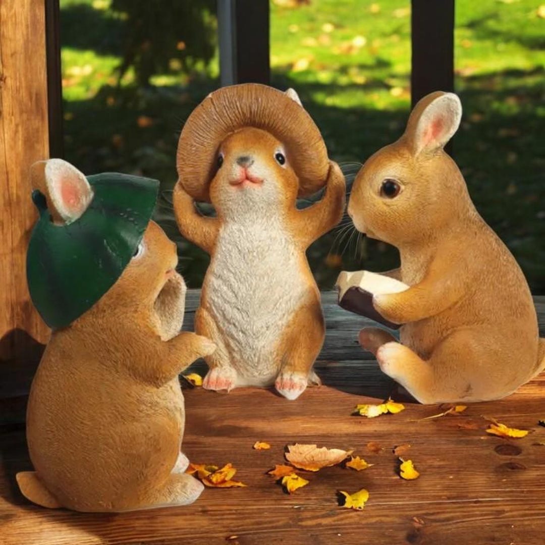 Cute Rabbit Garden Decorations | Easter Bunny Display | Housewarming ...