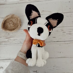 Custom Crochet French Bulldog Replica, Amigurumi French Bulldog ...